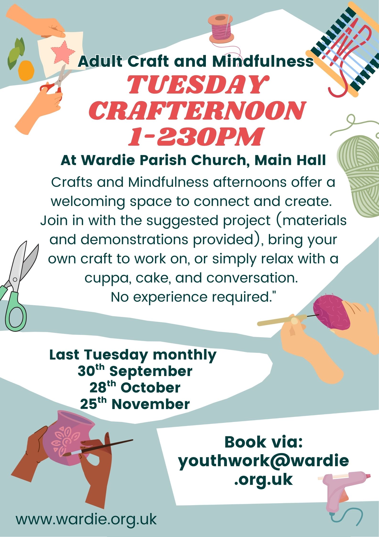 Come along to a Crafternoon! – Wardie Parish Church